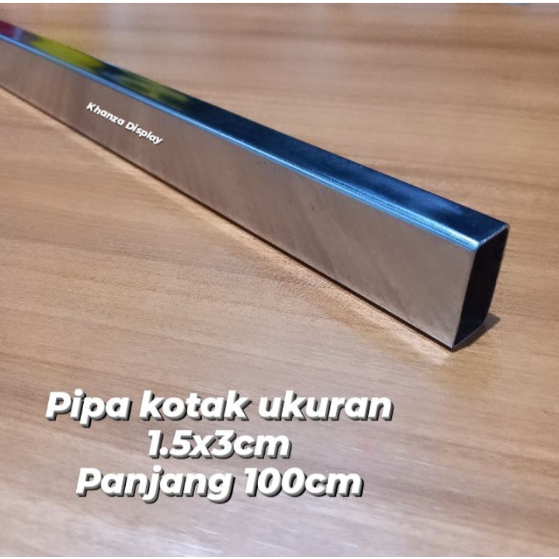 Jual Pipa kotak 15*30mm panjang 100cm display toko | Shopee Indonesia