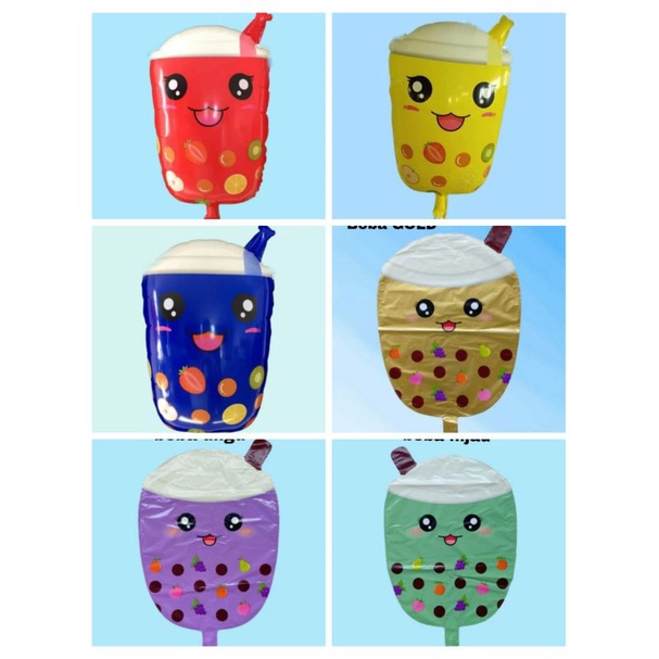 Jual 1pack BOBA (BALON GAS/FOIL/TERBANG/KARAKTER) 1pack=50pc | Shopee ...