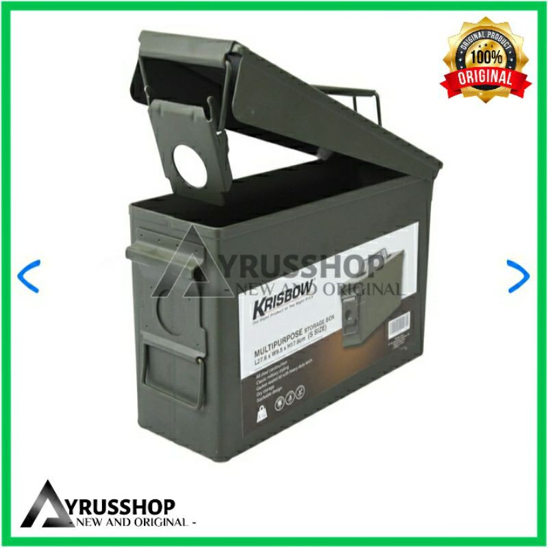 Jual Kotak Besi Army S/Storage Safety Box Metal/Krisbow/Kotak ...