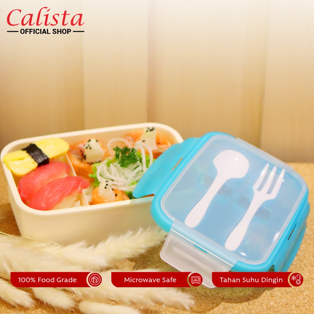 Jual Calista Lunch box Prima Iwaki Sekat 2 | Shopee Indonesia