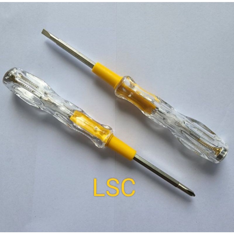Jual Taspen listrik obeng plus minus listrik test pen tespen murah ...