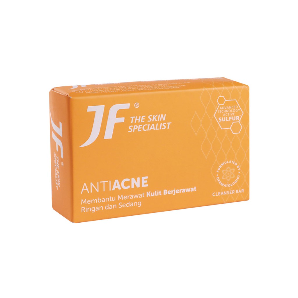 Jual ( 1 Pcs ) JF Sulfur Acne Skin Care 65gr / Sabun Mandi / Body Wash ...