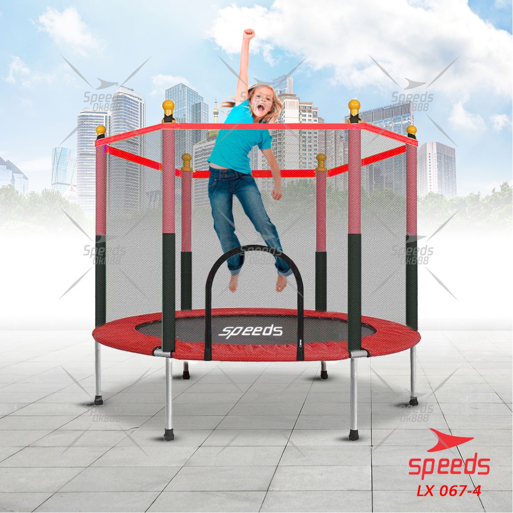 Jual SPEEDS Trampoline Trampolin Speeds 55" 140cm Lompat Trampolin Jump Matras Fitness 067-4 ...