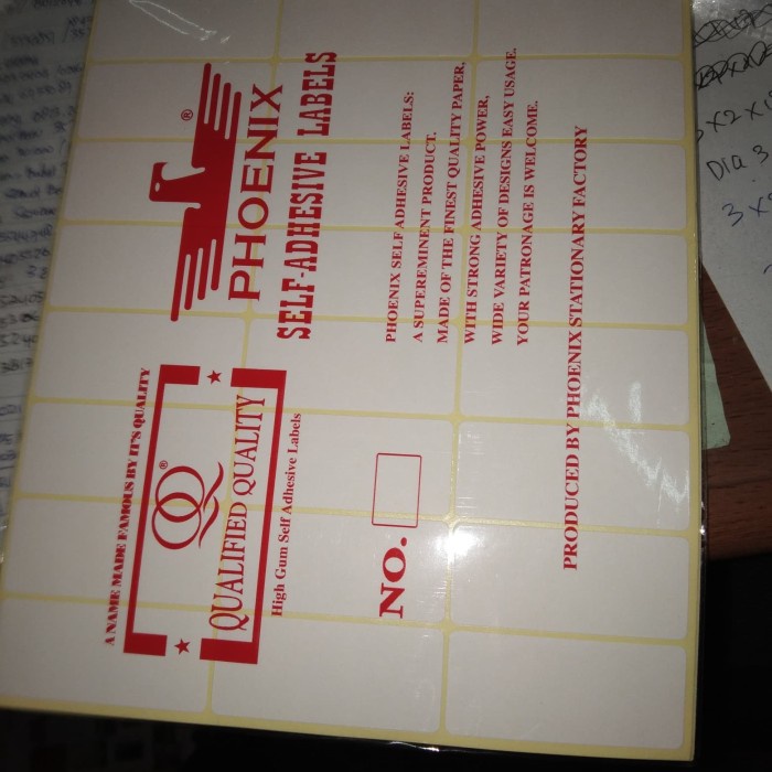 Jual Label Phoenix 129 Sticker Label Undangan | Shopee Indonesia