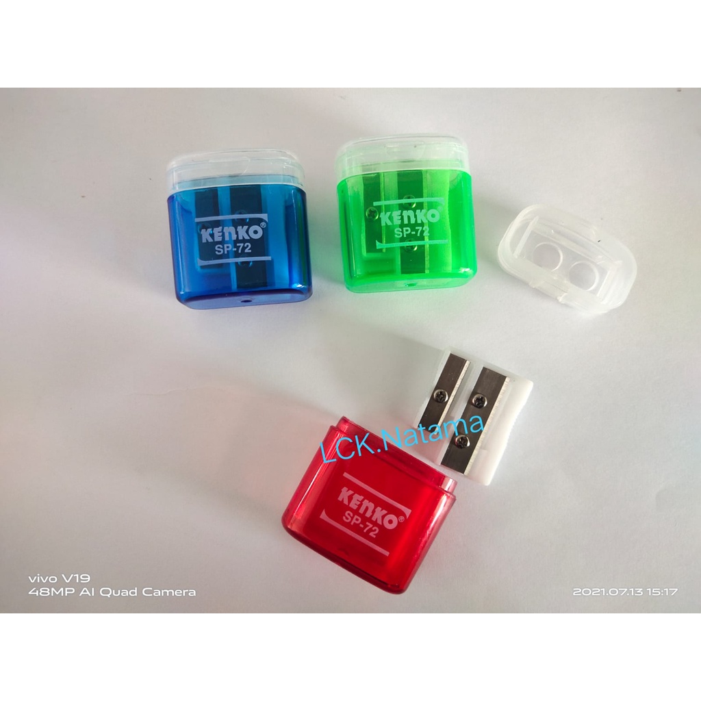 Jual KENKO Sharpener SP-72 - 2 Hole - rautan pensil 2 lubang | Shopee Indonesia