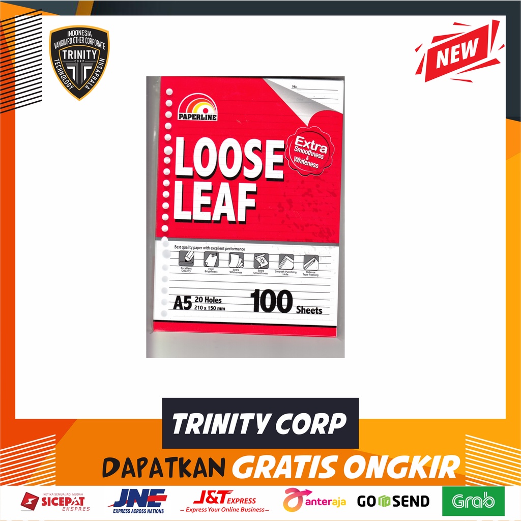 Jual KERTAS LOOSE LEAF/FILE Ukuran A5 isi 100Lembar | Shopee Indonesia