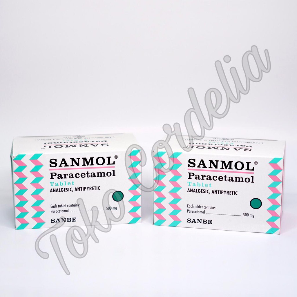 Jual Sanmol Paracetamol Isi 100 Tablet ( 25 Strip @ 4 Tablet ) | Shopee ...