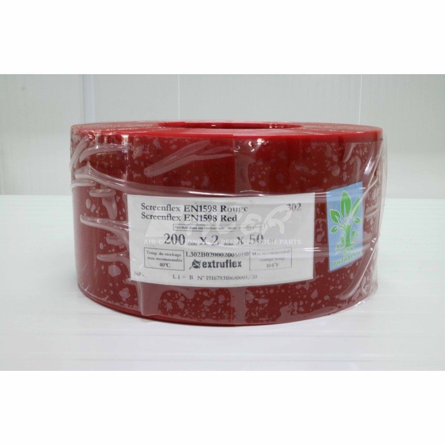 Jual EXTRUFLEX PVC SEMI OPAQUE RED 200MMX2MM per meter | Shopee Indonesia