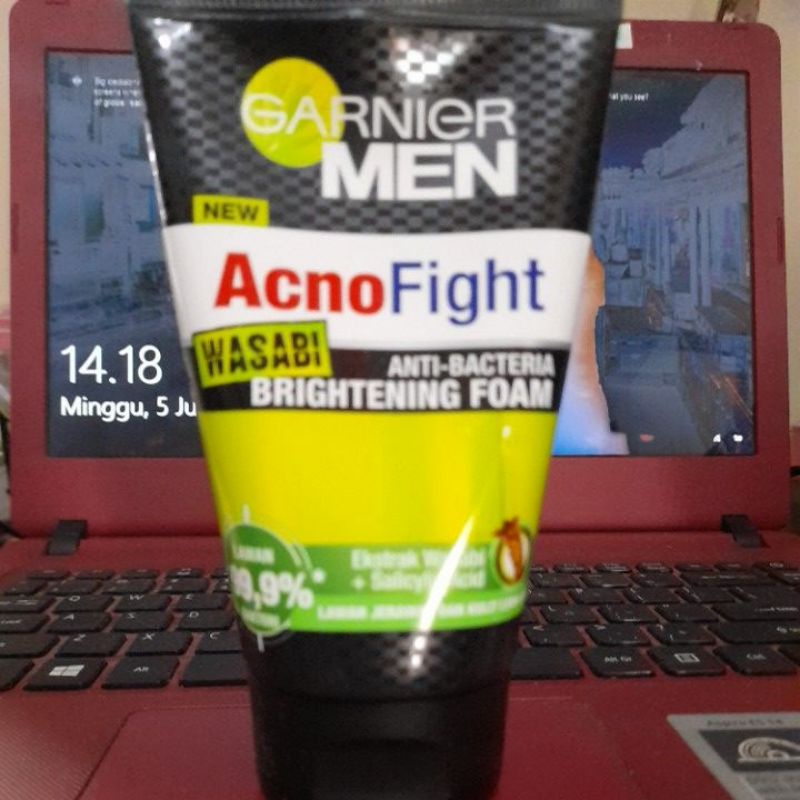 Jual GARNIER Acno Fight Wasabi Brightening Foam 50g/100gr | Shopee Indonesia