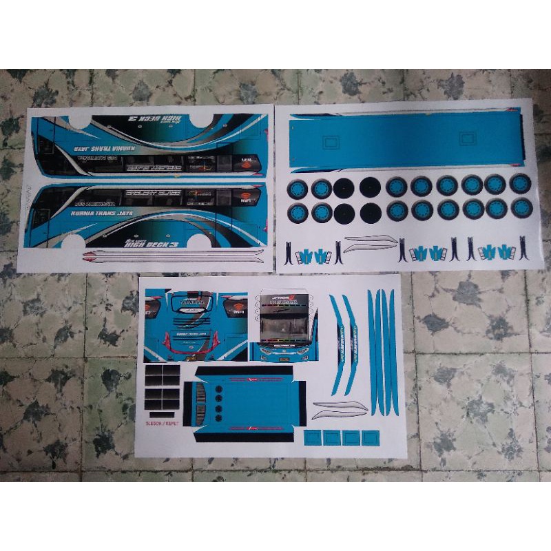 Jual Lembaran PaperCraft Bus Skala 1:30 Kurnia Trans Jaya JB3+SHD ...