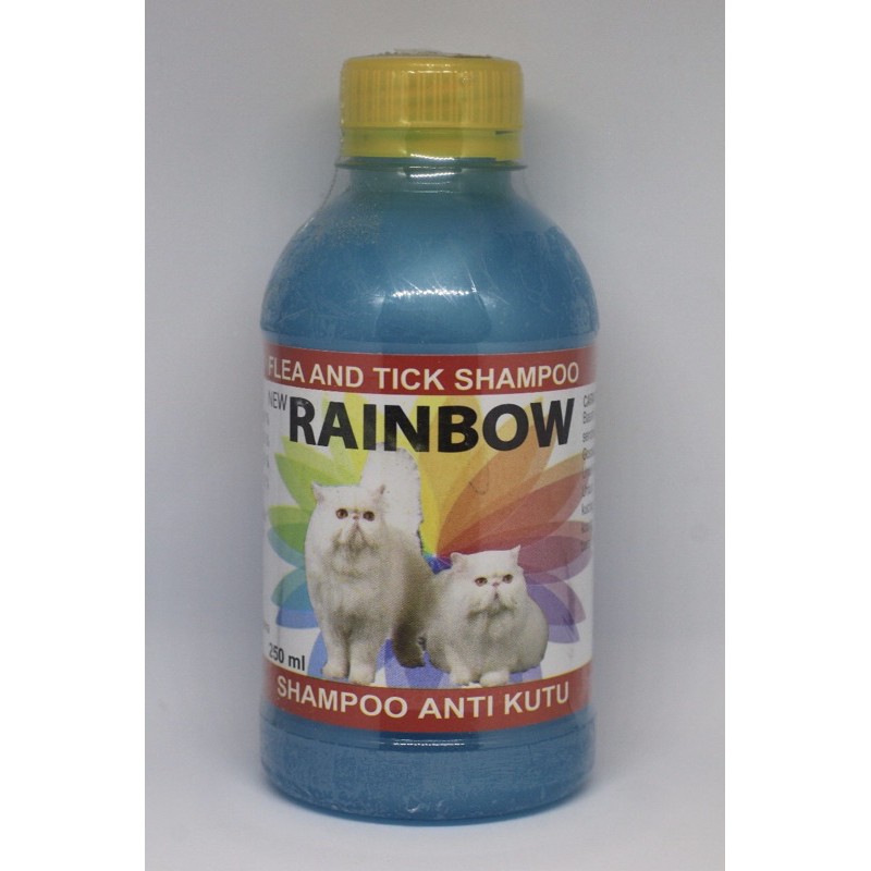 Jual Rainbow Shampo kutu kucing flea and tick shampoo sampo | Shopee ...