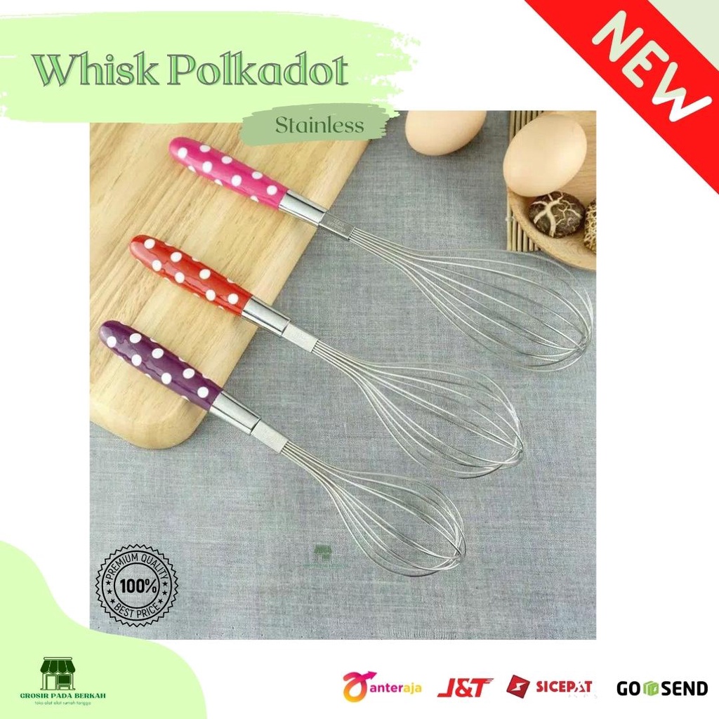 Jual GPB - Kocokan Telur Pengocok Telur Gagang Polkadot / Pengocok ...