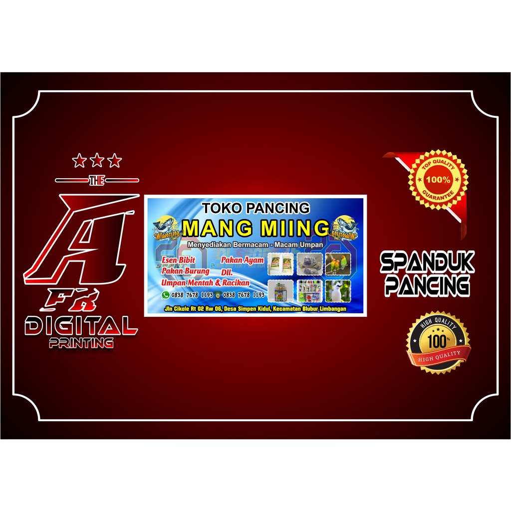 Jual CETAK SPANDUK PANCING BANNER BALIGHO PANCING SEPANDUK | Shopee ...