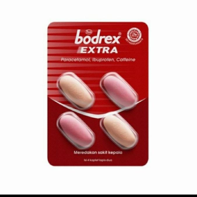 Jual ------] Bodrex extra ( Eceran 1 strip isi 4 tablet ) | Shopee ...