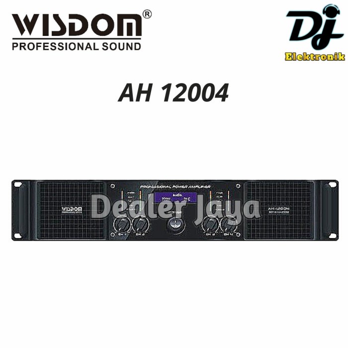 Jual Power Amplifier Wisdom AH 12004 / AH12004 - 4 channel | Shopee ...