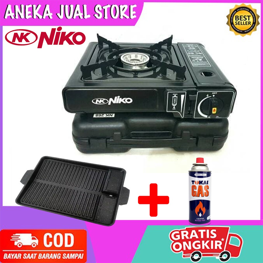Jual PAKET BARBEQUE/BBQ SET Kompor Portable NIKO+YAKINIKU GRILL PAN+ ...
