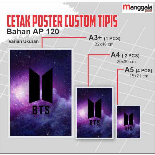 Jual Cetak A3 Brosur AP 120 art paper | Shopee Indonesia