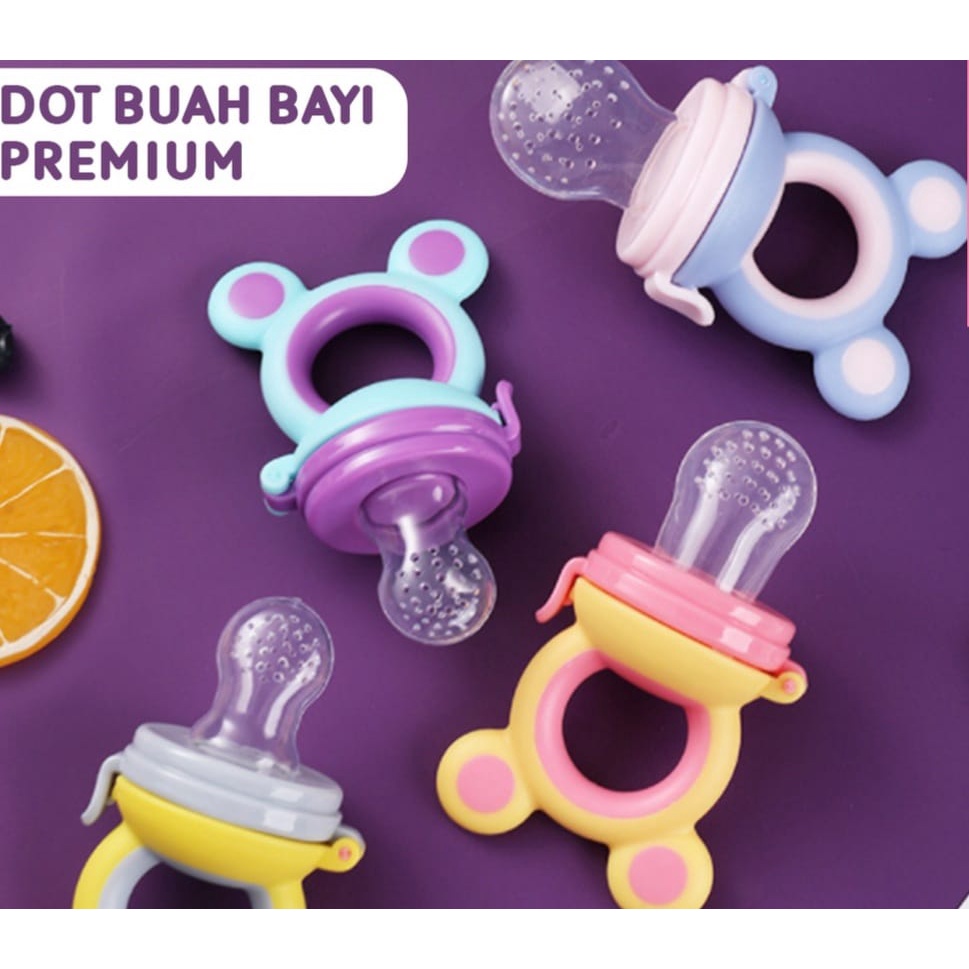 Jual DOT BUAH EMPENG BAYI MPASI Multifungsi Baby Fruit Feeder Original ...