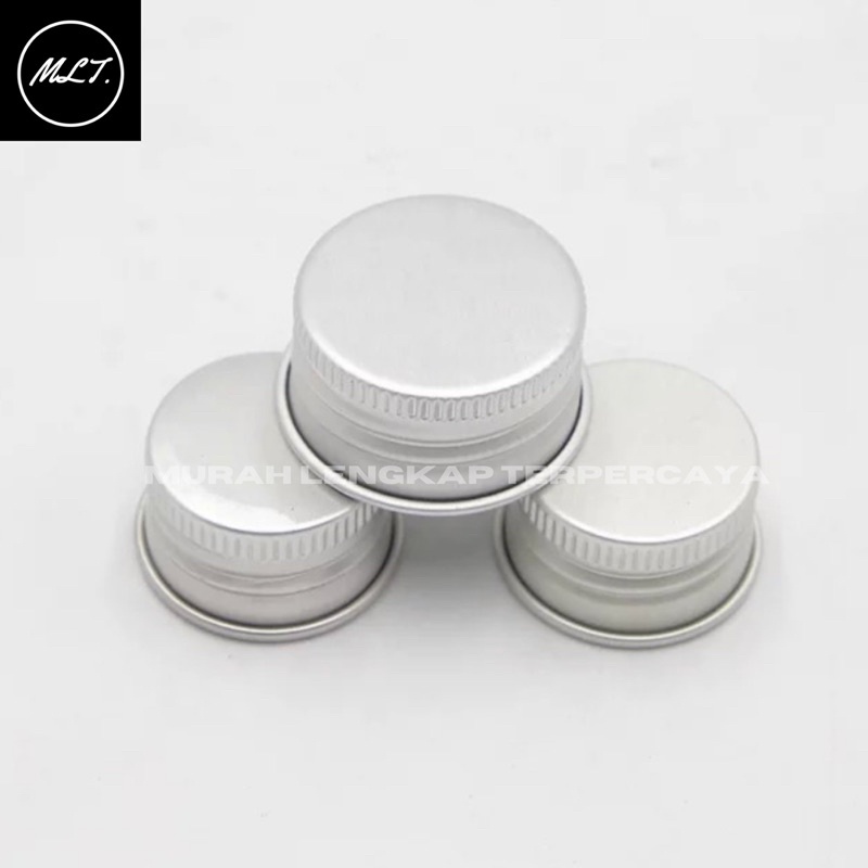 Jual TUTUP BOTOL ALMUNIUM ULIR 28 ALUR ALMUNIUM TUTUP NECK 28 SILVER ...