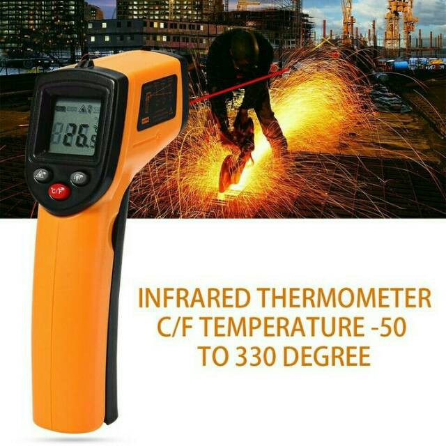 Jual Digital Thermometer Laser Gun LCD Display infrared Alat Ukur suhu ...
