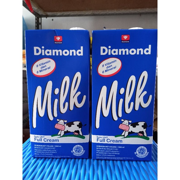 Jual SUSU DIAMOND UHT FULL CREAM 1 LITER | Shopee Indonesia