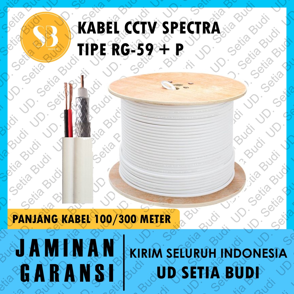 Jual Kabel CCTV Spectra RG 59 + P Infinity Wire Coaxial | Shopee Indonesia