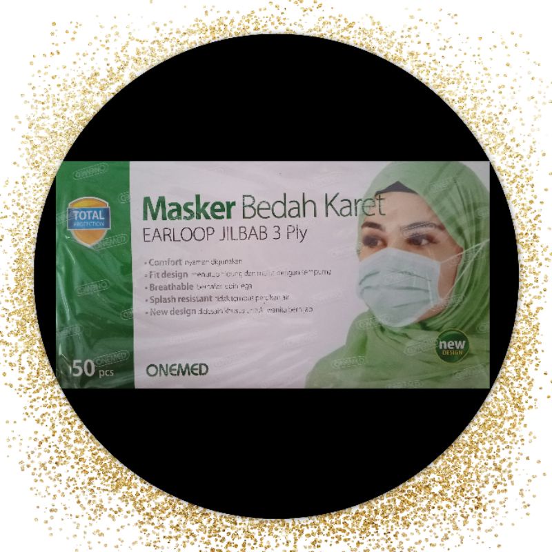 Jual Headloop/Hijab - Onemed Masker Medis Hijab (Disposible Surgical ...