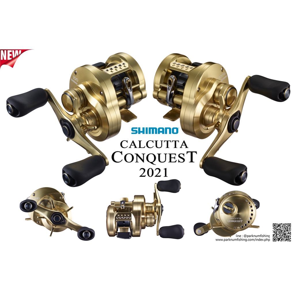 Jual Shimano Calcutta Conquest 2021 2022 100 101 200 201 Baitcasting Reel | Shopee Indonesia