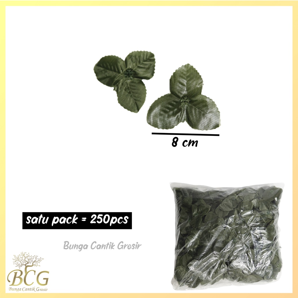 Jual Daun Bunga Mawar Kecil (1 Pack : 250pcs) Daun Untuk Tangkai Bunga ...