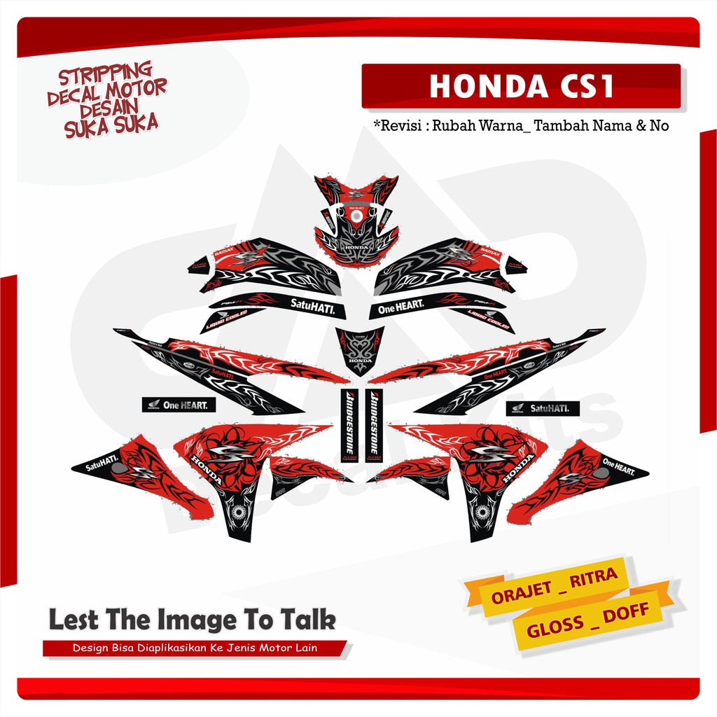 Jual new post sticker variasi sticker motor cs1 stiker cs1 decal decal ...