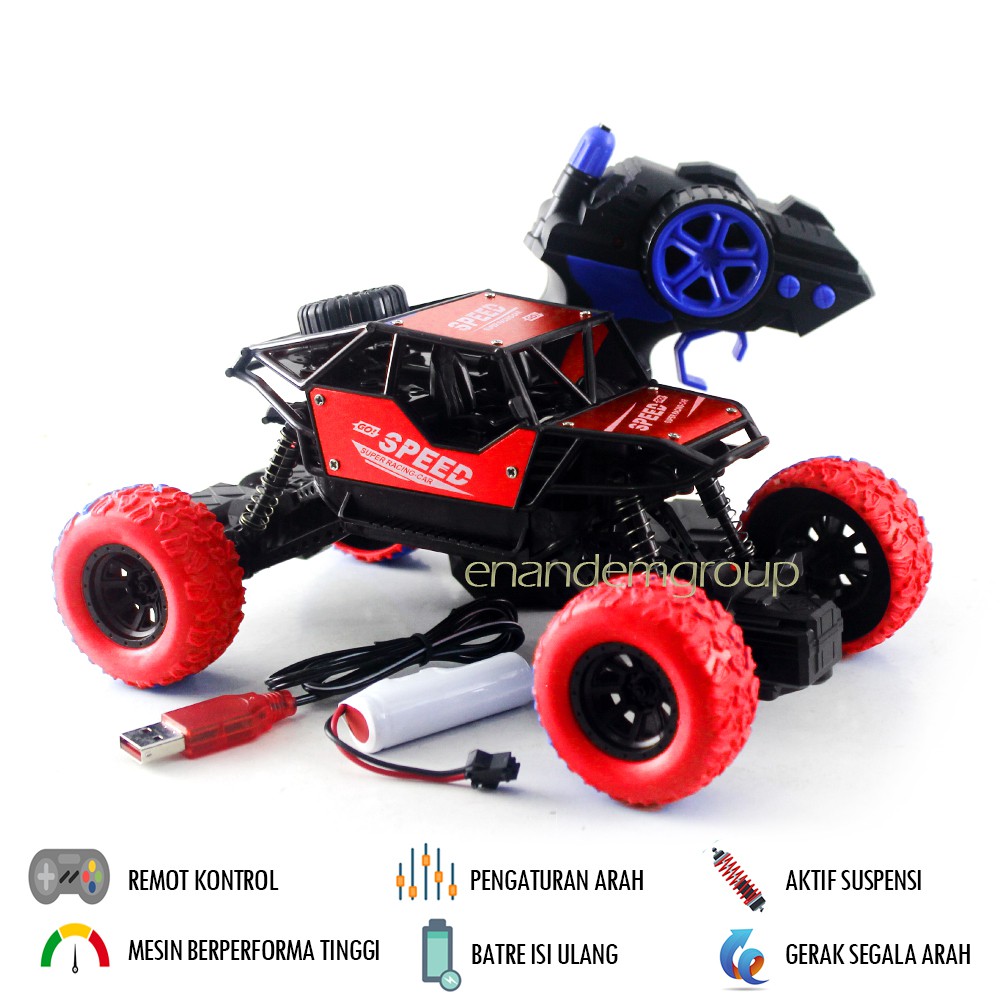 Jual Mainan Mobil Remot Kontrol Rc Offroad Climbing High Speed | Shopee ...
