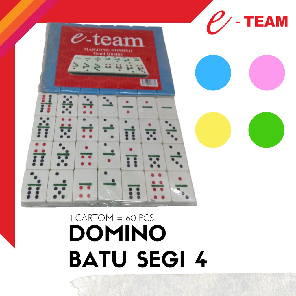 Jual E-TEAM MAHJONG SET DOMINO BATU PAHAT BALOK | Shopee Indonesia