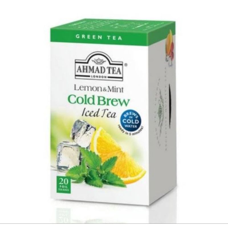 Jual ahmad tea cold brew lemon & mint per pack 20 sachet/teh | Shopee ...