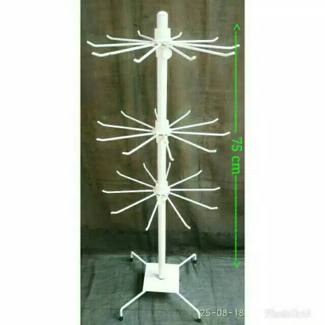 Jual rak display putar 3 susun (second 80% masih bagus) | Shopee Indonesia