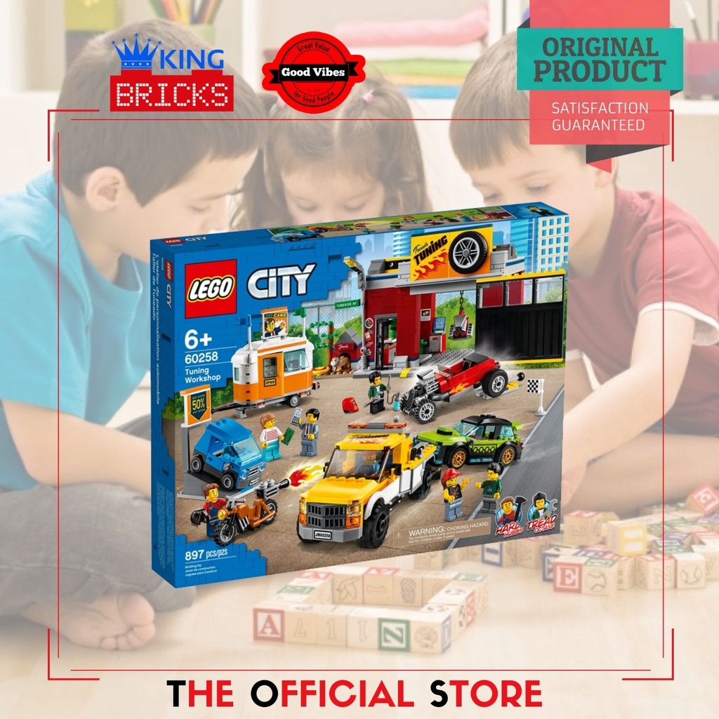 Jual LEGO Original CITY 60258 Tuning Workshop - Mainan Anak Edukasi ...