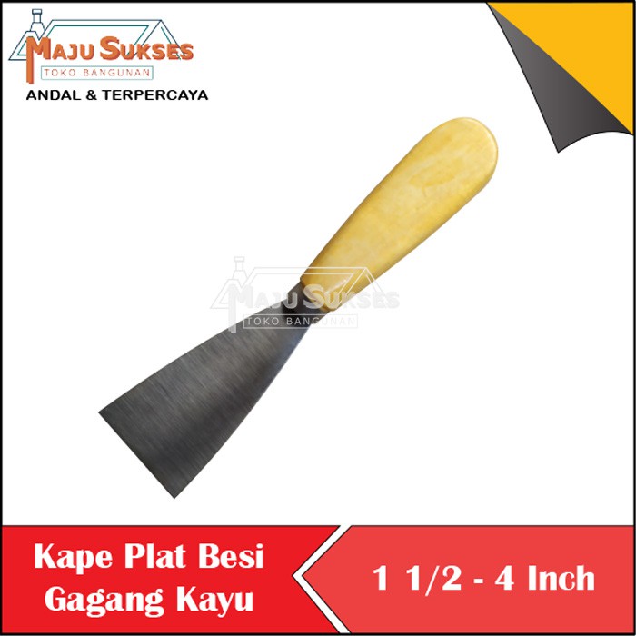 Jual KAPE PLAT BESI GAGANG KAYU 4 IRON SCRAPPER KAPE GG KAYU MURAH ...