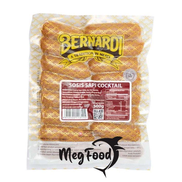 Jual Bernardi Sosis Sapi Cocktail / Bernardi Beef Cocktail Sausage ...