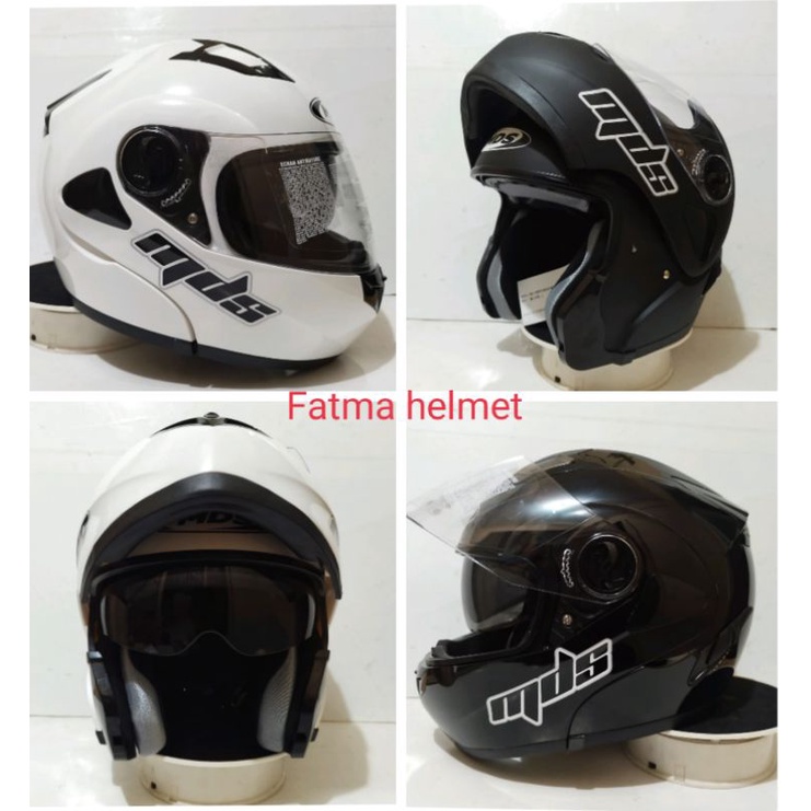 Jual HELM MDS PRO RIDER SOLID (modular) 100% ORIGINAL MDS | Shopee ...