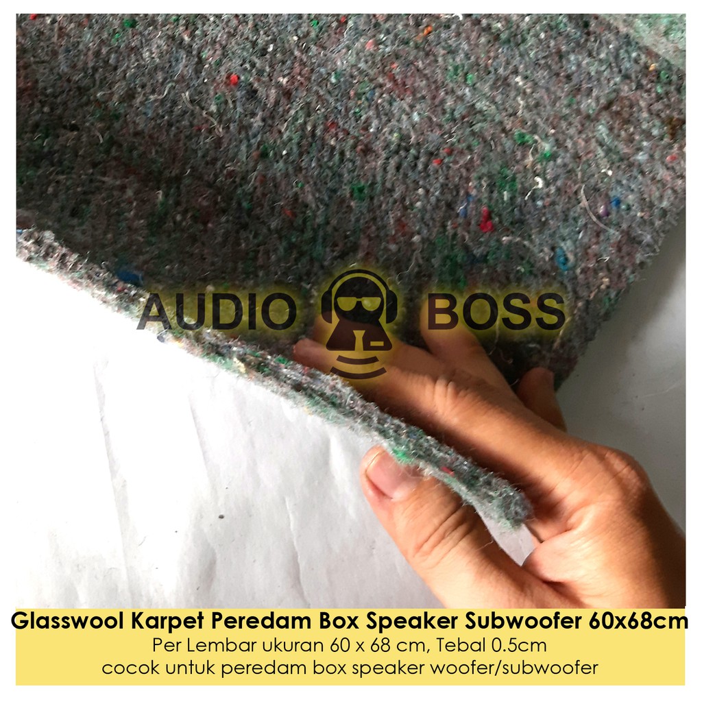 Jual Glasswool Glass Wool Karpet Peredam Suara Box Speaker Bass Tebal ...