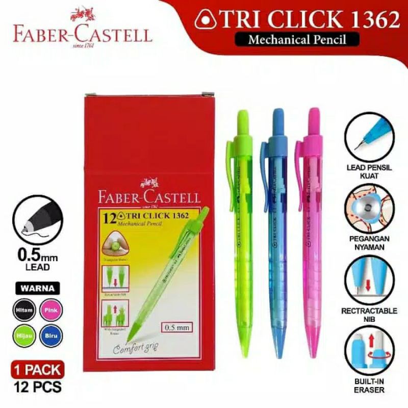 Jual Tri Click 0,5 Faber Castell / Pensil Mekanik 0,5 Faber Castell ... Jual Tri Click 0,5 Faber Castell / Pensil Mekanik 0,5 Faber Castell ...