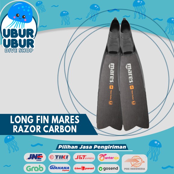 Jual Long Fin Mares Full Foot RAZOR CARBON - Kaki Katak/Fin Freediving ...