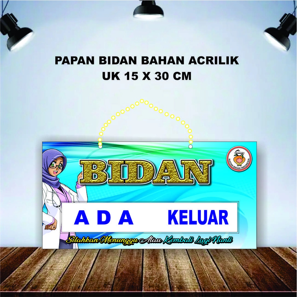 Jual Papan nama bidan ada - keluar uk 15 x 30 cm (gratis disain ...