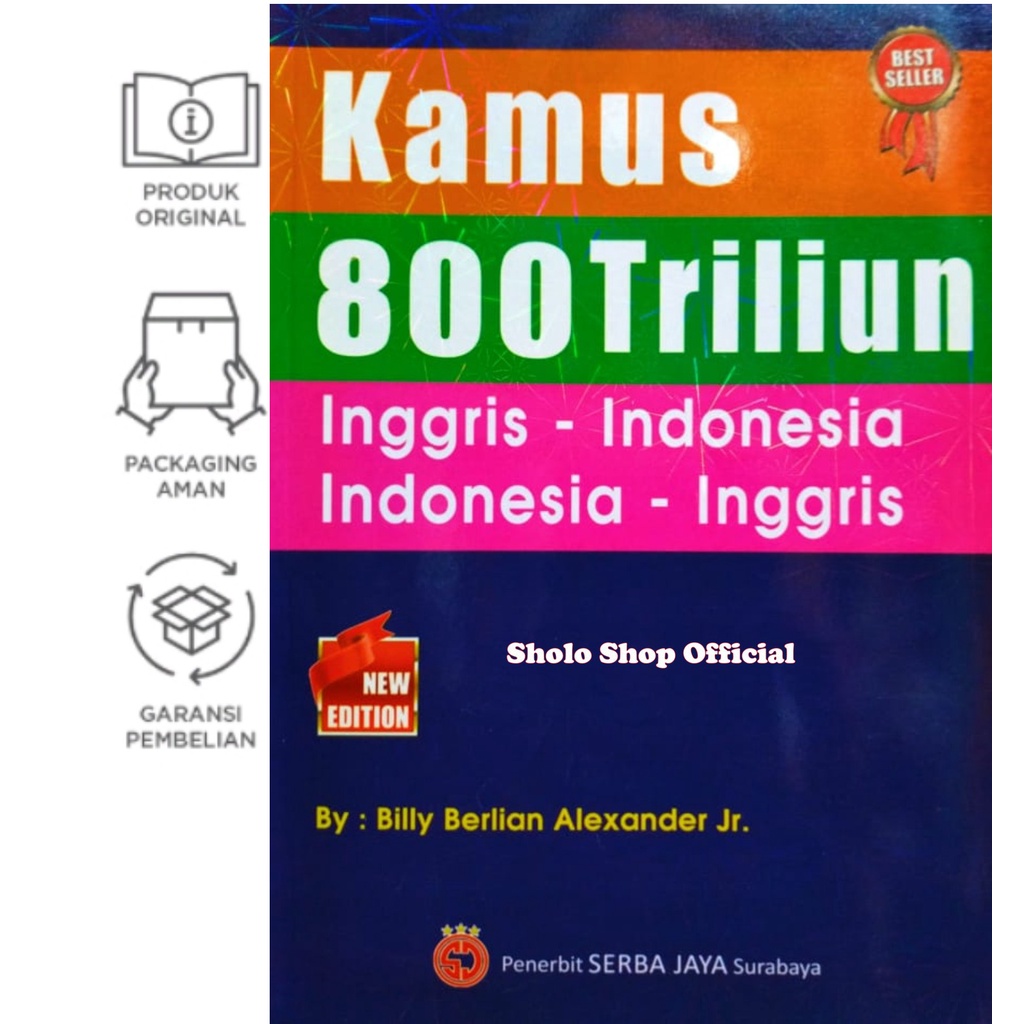 Jual BUKU KAMUS BAHASA INGGRIS KAMUS 800 TRILIUN KAMUS LENGKAP 800 ...