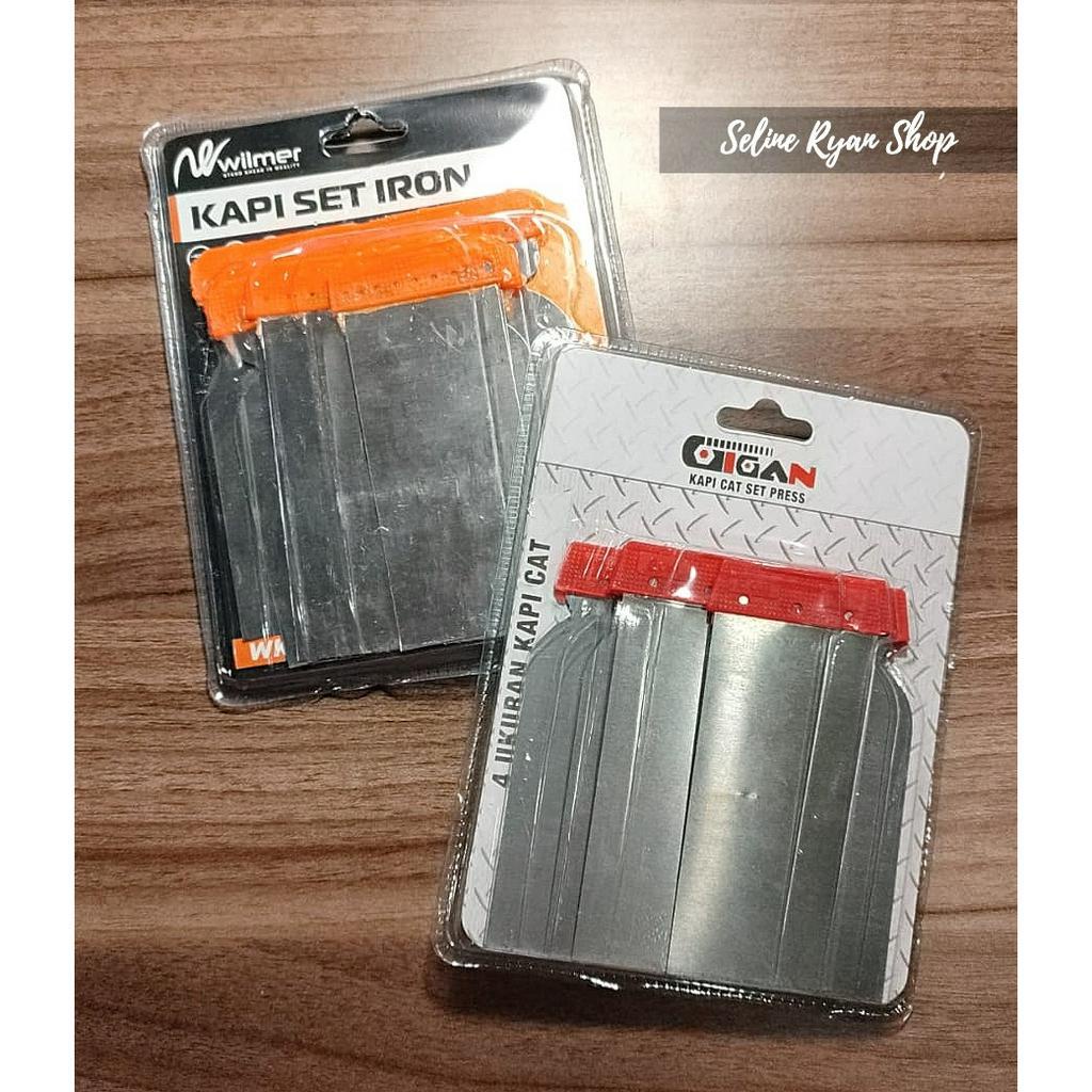 Jual 4 PCS Kapi Plat Set Stainless / Kappe Scrapper Set Stainless ...