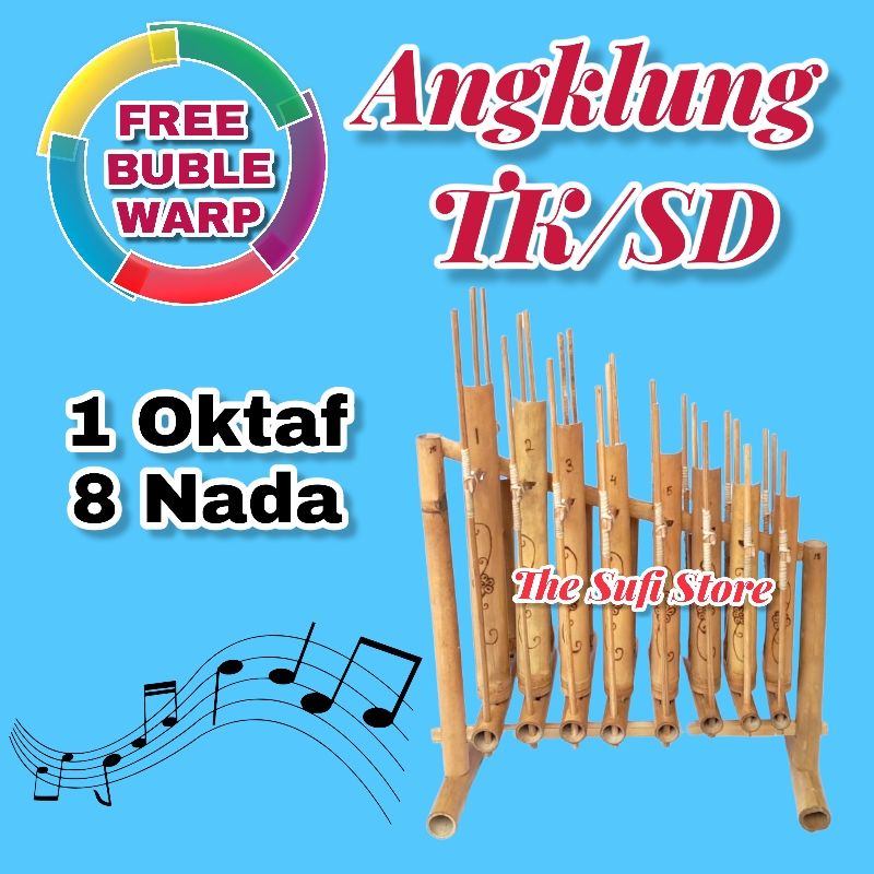 Jual Angklung Set 1 Oktaf 8 Nada Mini berkualitas/Alat Musik ...