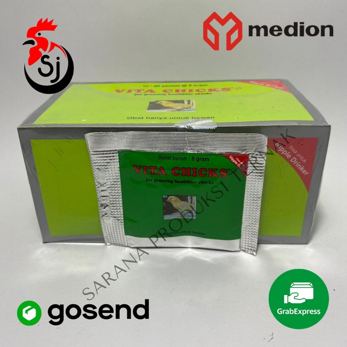 Jual Ayam-Vitamin-Obat- Medion Vita Chicks Vitachicks 5 G Vitamin Ayam ...
