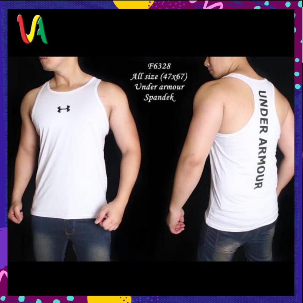 Jual Singlet Pria Putih / Kaos GYM / Singlet Fitness Pria | Shopee ...