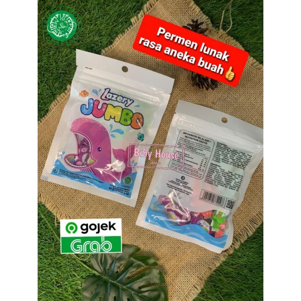 Jual PERMEN LAZERY JUMBO rasa ANEKA BUAH 60 gr isi 15 pc HALAL | Shopee ...