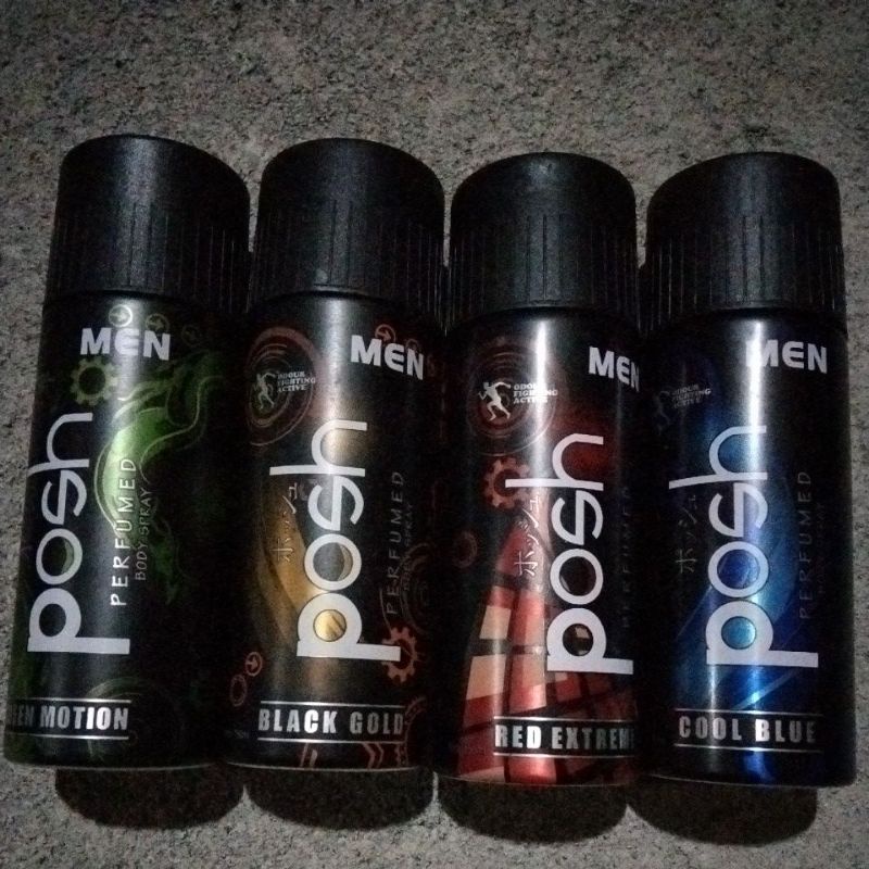 Jual Posh Men Perfumed Body Spray 150ml | Shopee Indonesia