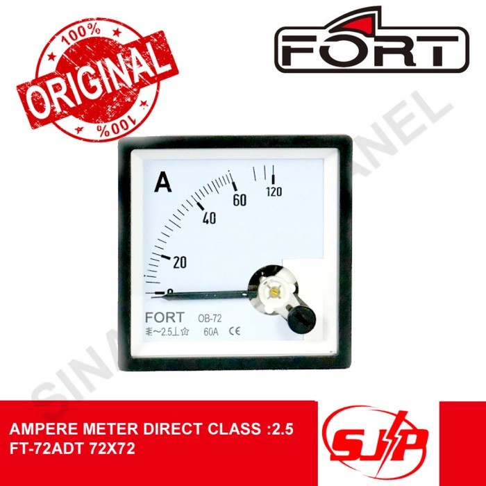 Jual Produk Terbaru Ampermeter Analog Direct Ft-72Adt / Amper Meter ...